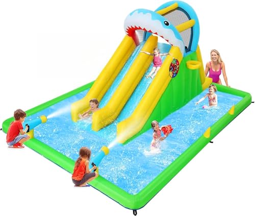 Inflatable Water Bounce House with Slides and Games – Save Crazy Deals