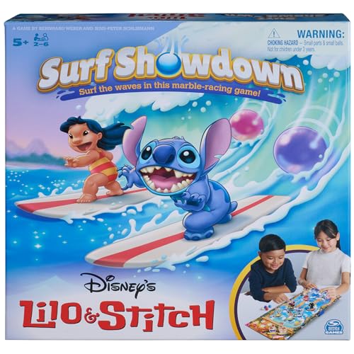 Spin Master Games Lilo & Stitch Surf Showdown Marble Game – Save Crazy ...