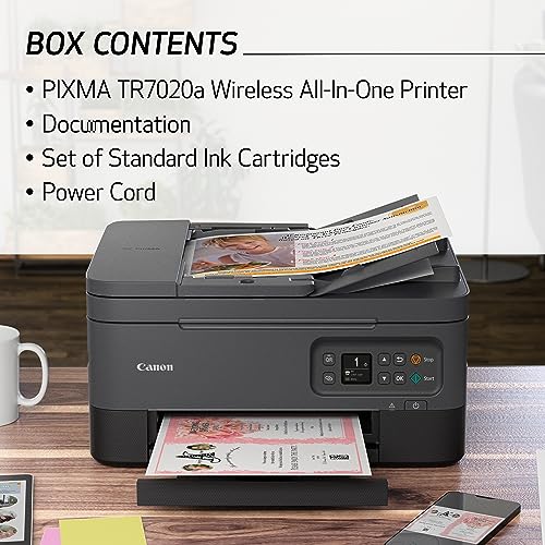 Canon PIXMA TR7020a All-in-One Wireless Color Inkjet Printer, with Dup – Save Crazy Deals