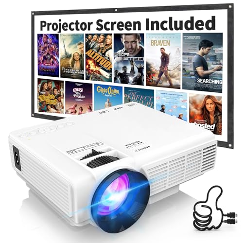 Mini Bluetooth Projector with Screen, 1080P Portable HDMI – Save Crazy ...