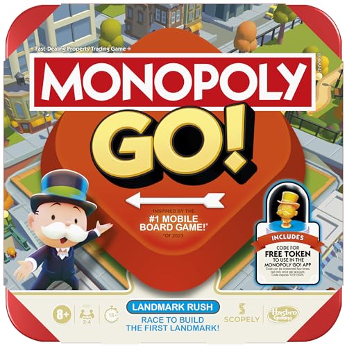 Hasbro Gaming Monopoly GO! Family Board Game – Save Crazy Deals
