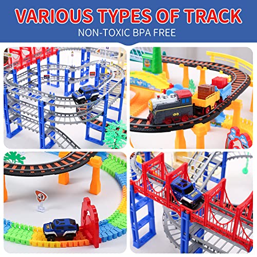 Train Set Toy, Tracks Car Toy, Train Track Playset, Toy for 3 4 5 Year ...